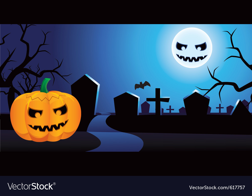 Graveyard Royalty Free Vector Image - VectorStock