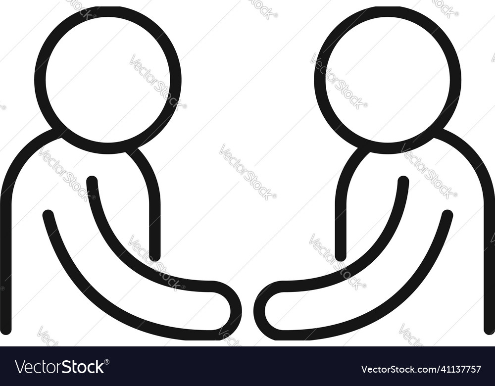 Mentor business icon outline training Royalty Free Vector