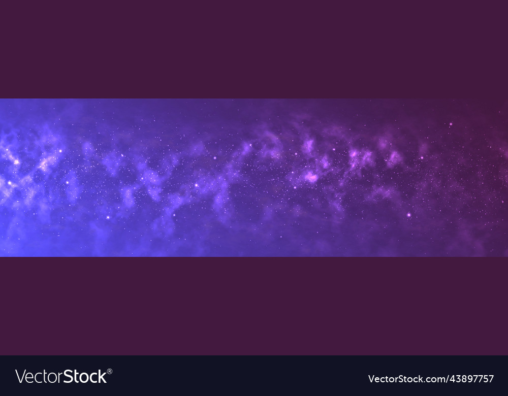 Milky way galaxy realistic beautiful space Vector Image