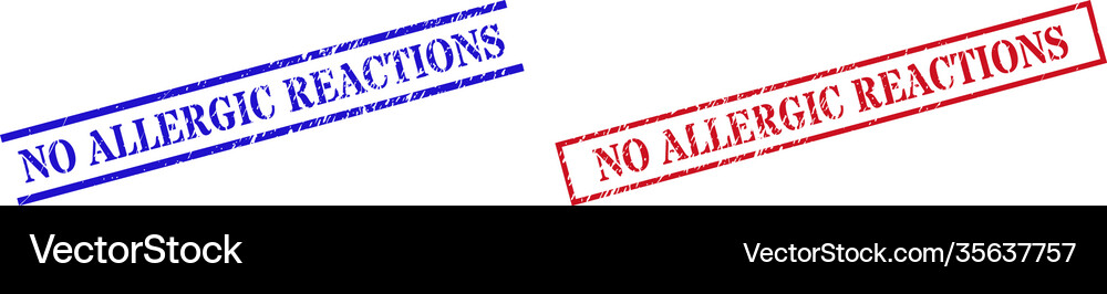 No allergic reactions grunge rubber stamp Vector Image