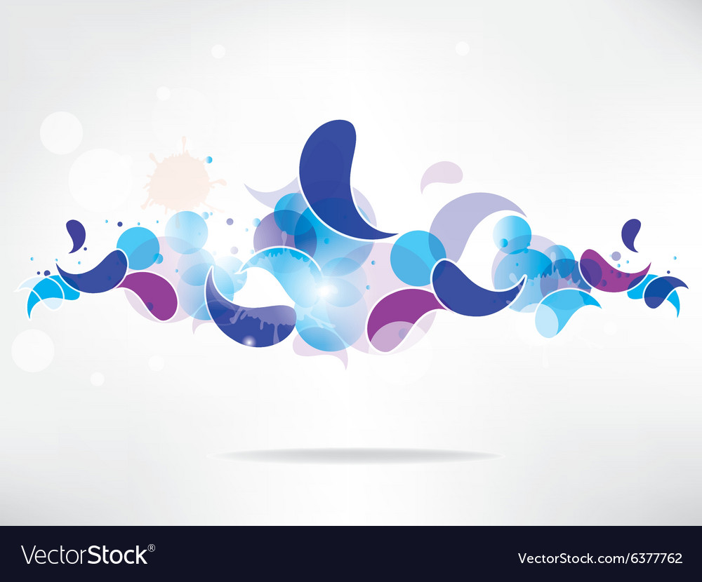Abstract background with colored elements Vector Image