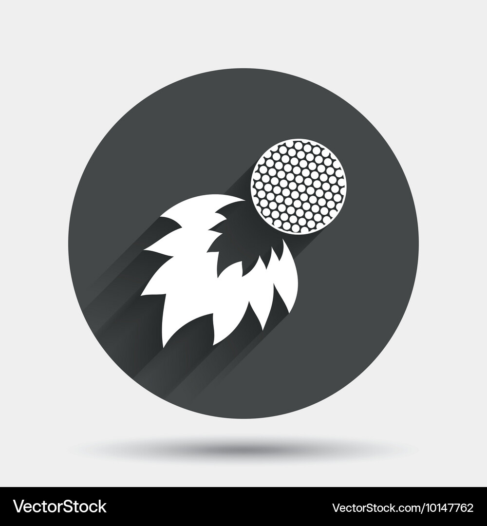 Golf fireball sign icon sport symbol Royalty Free Vector