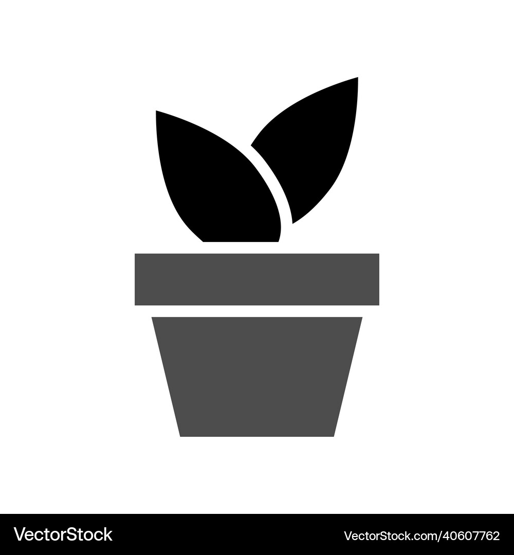 Graphic of pot icon Royalty Free Vector Image - VectorStock
