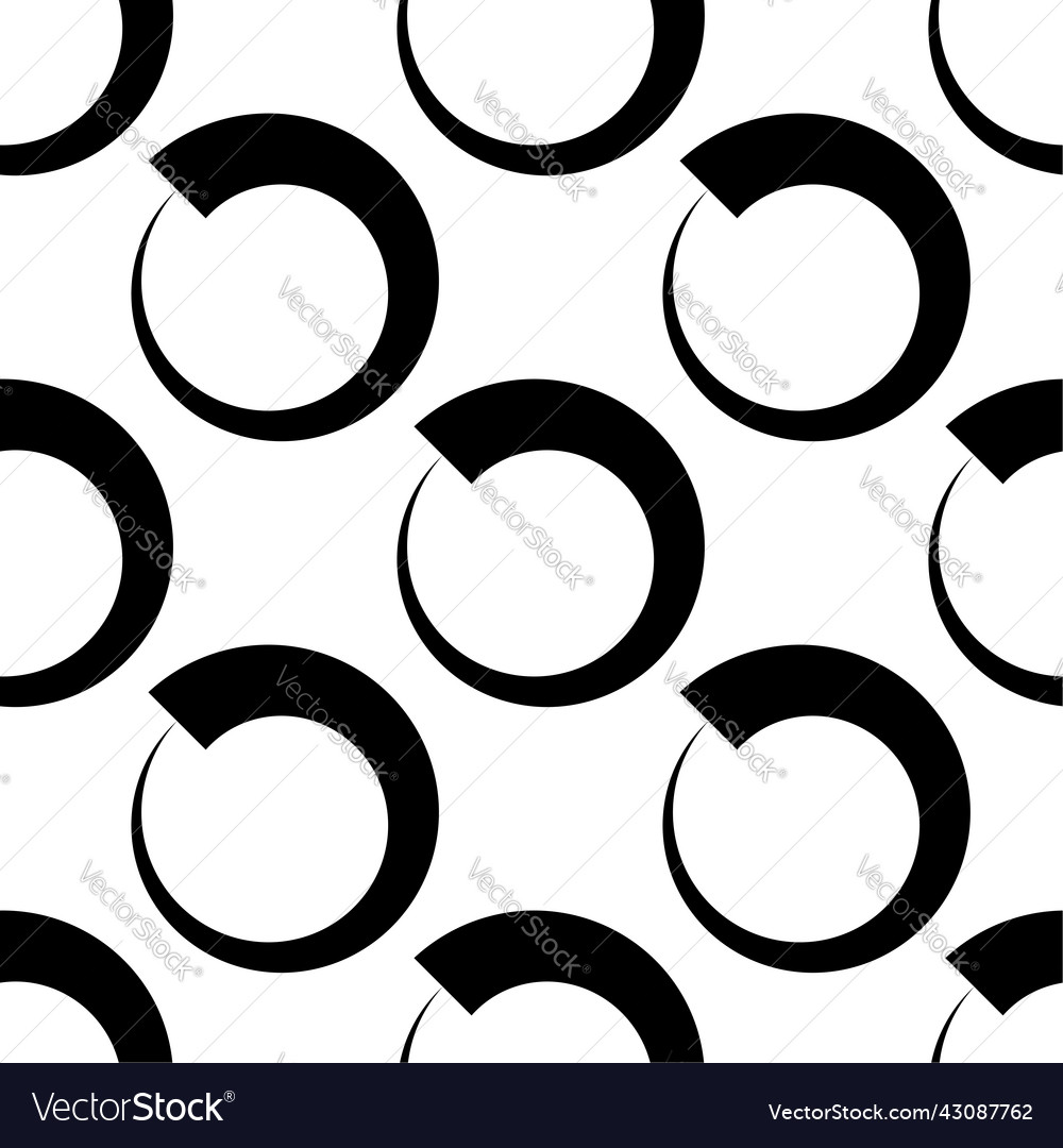 Irregular geometric circles seamlessly repeatable Vector Image