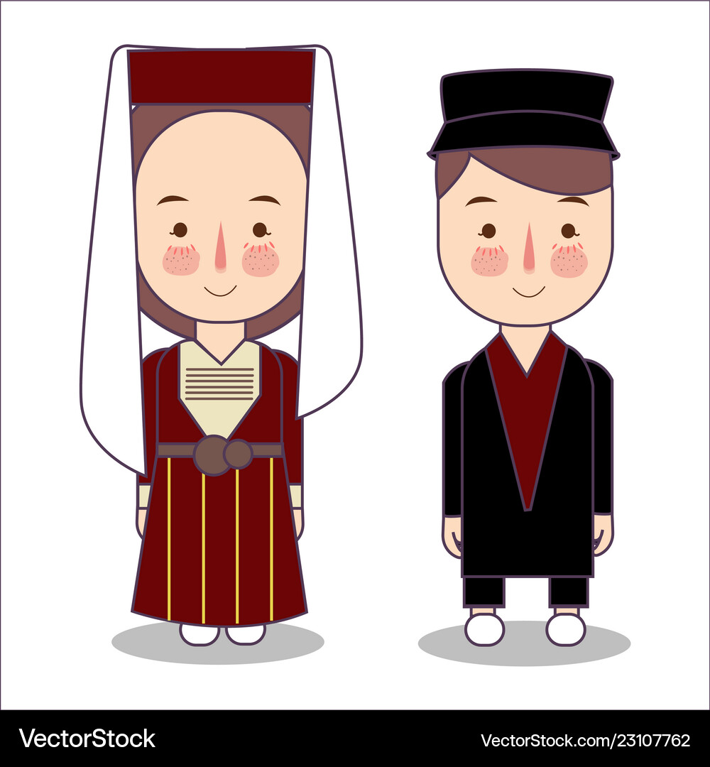 Traditional national clothes russian Royalty Free Vector