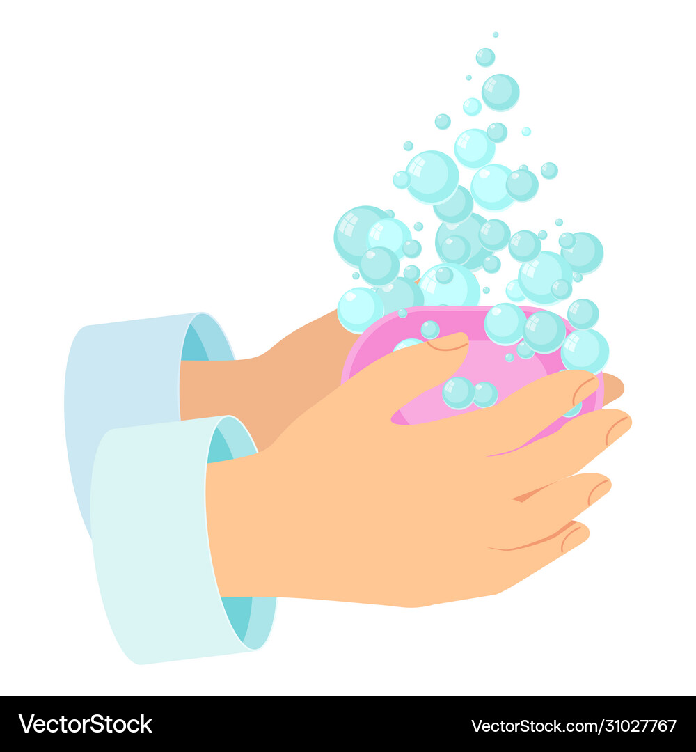 Antiseptic for disinfection hand hygiene Vector Image