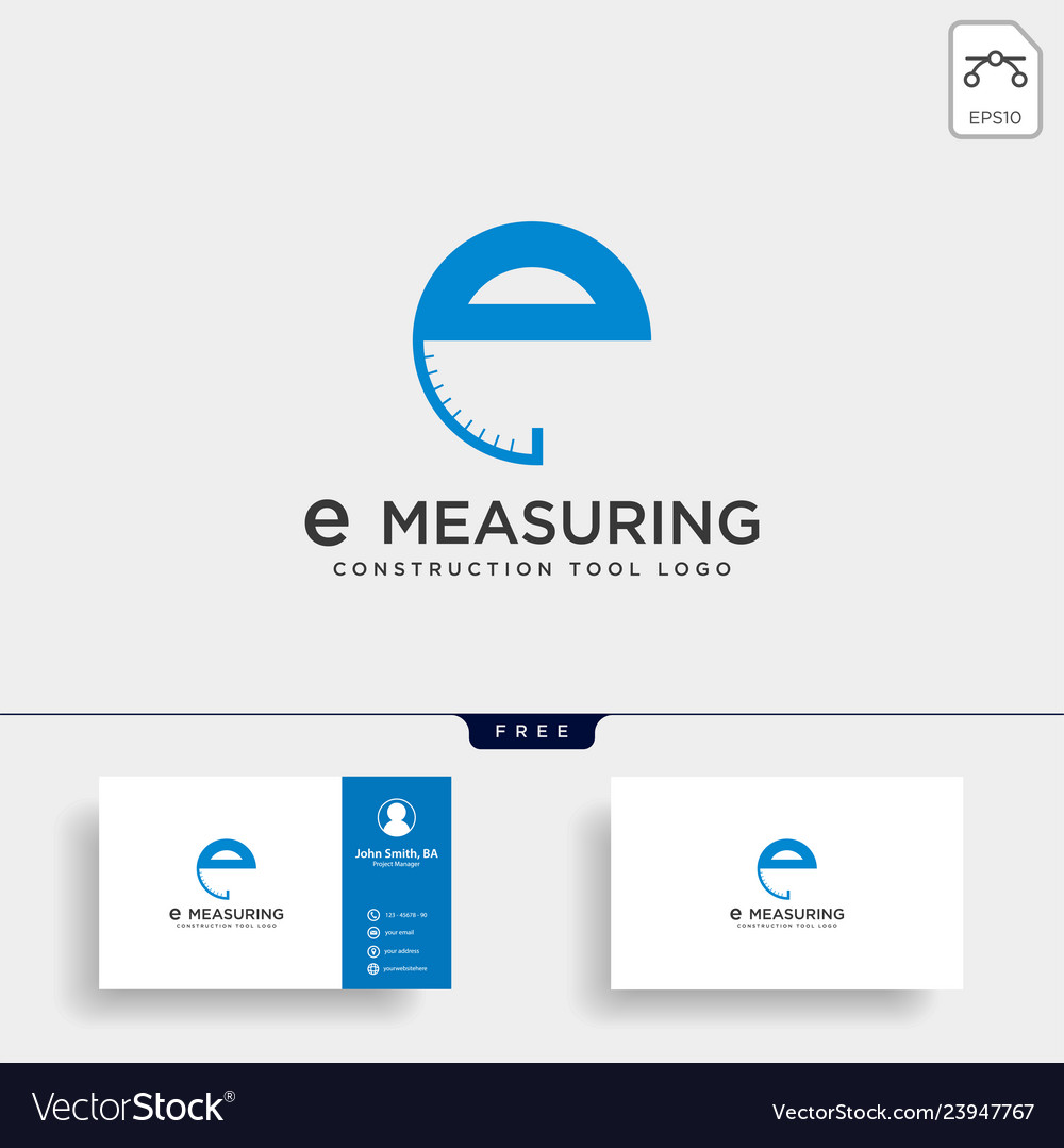 Construction tools logo template icon element Vector Image