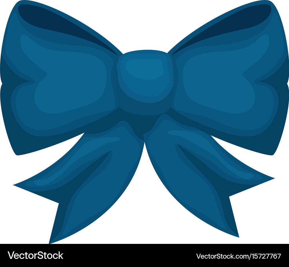 Decorative bow isolated Royalty Free Vector Image