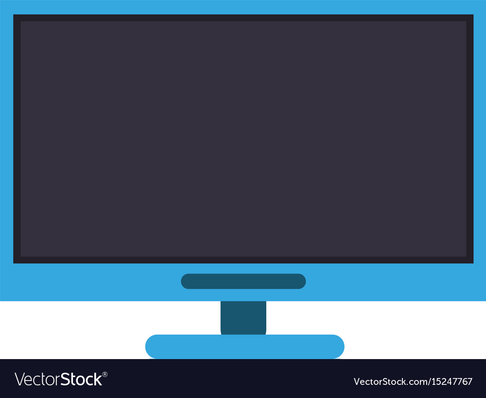 Monitor flat Royalty Free Vector Image - VectorStock