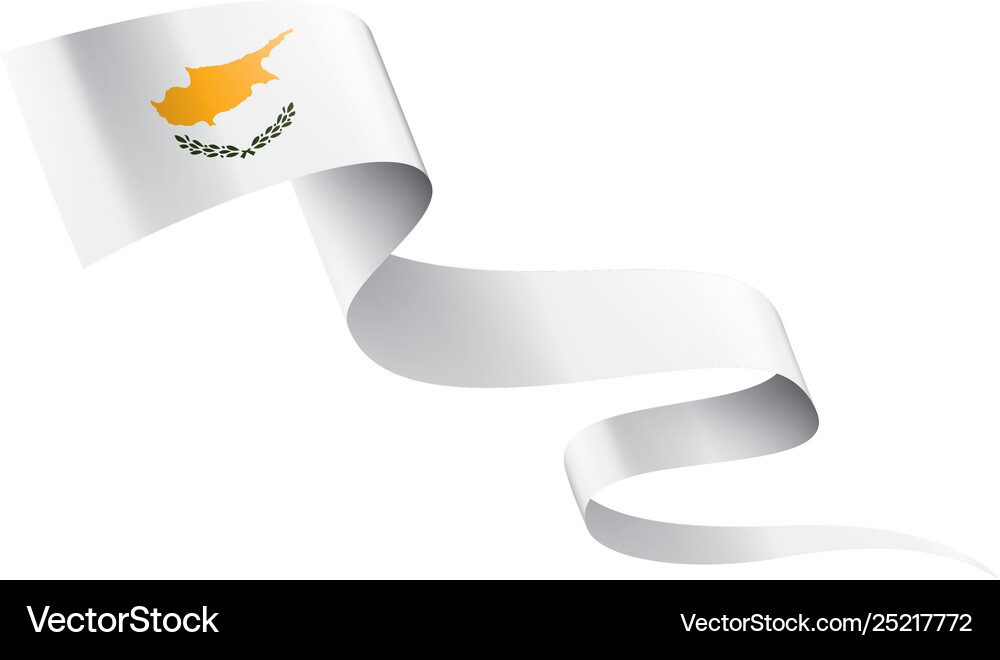 Cyprus flag on a white Royalty Free Vector Image