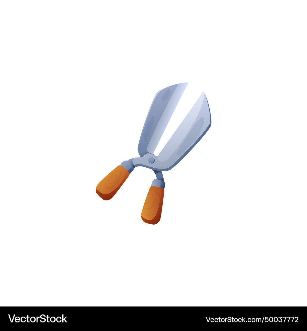 Garden pruner agriculture tool cartoon tree Vector Image