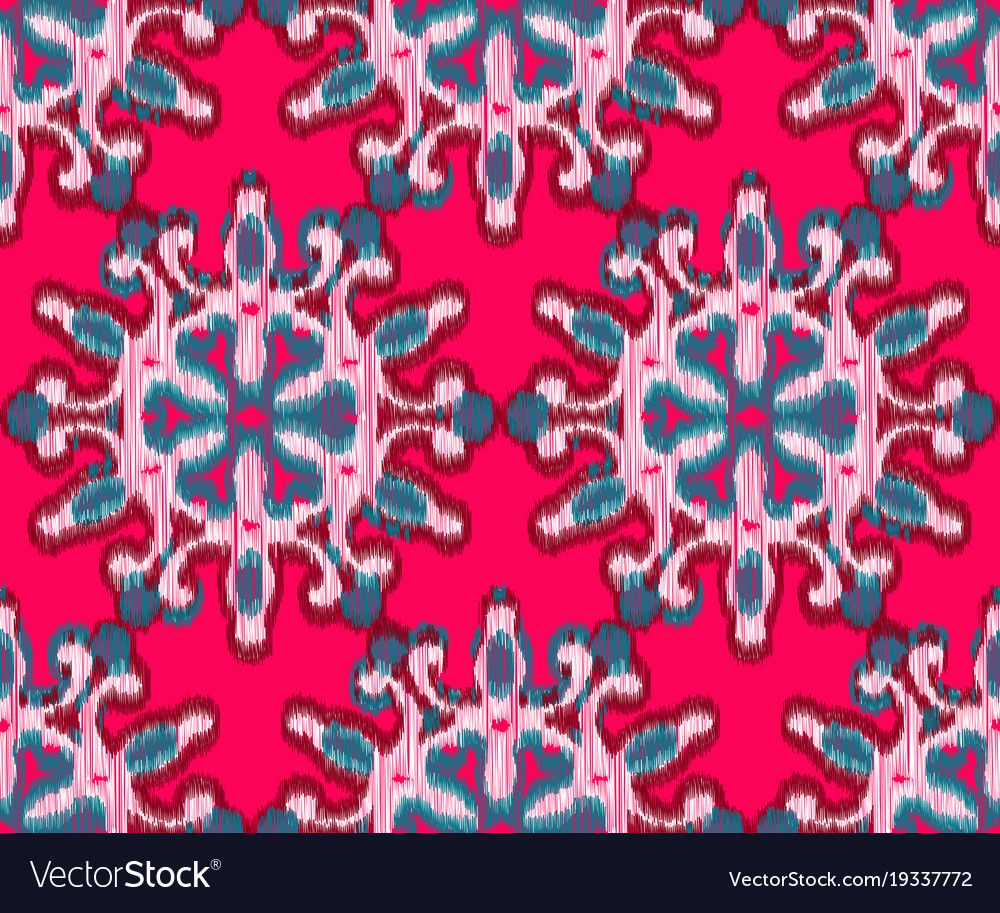 Seamless embroidered pattern Royalty Free Vector Image