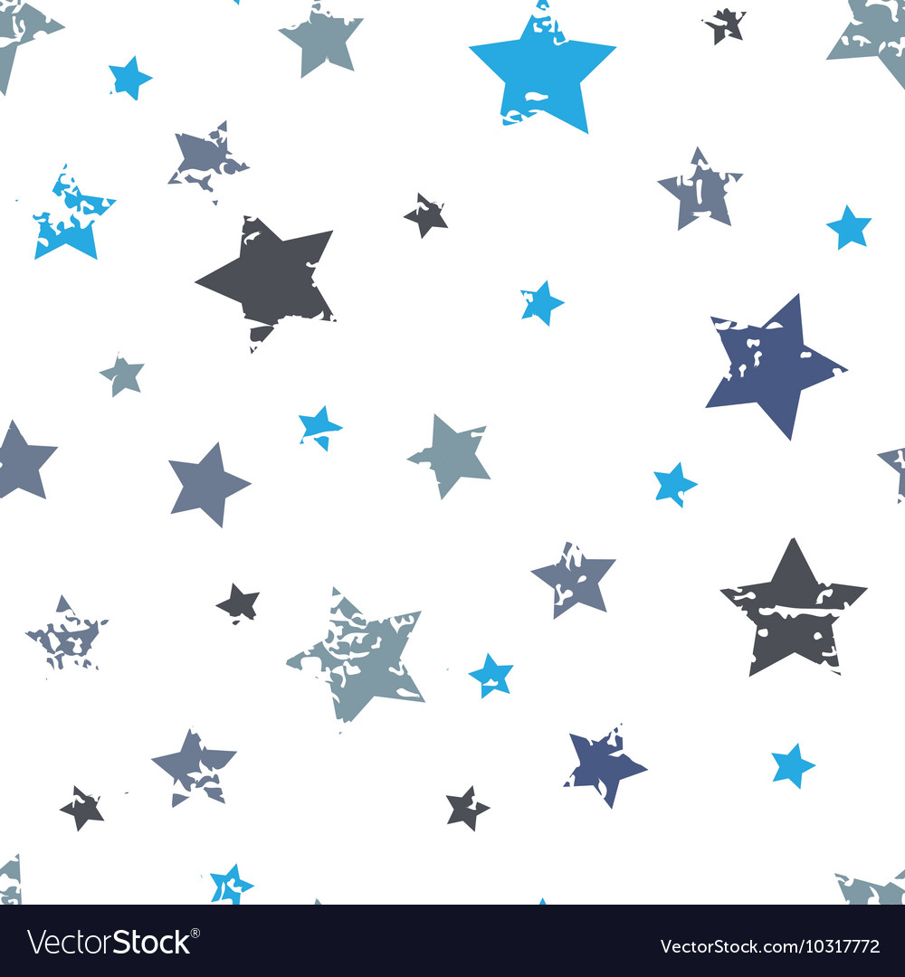 Seamless stars pattern Royalty Free Vector Image