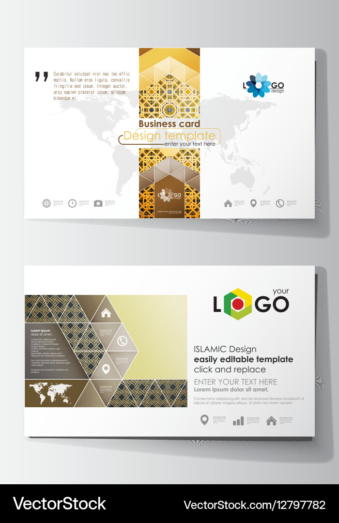 Business card templates cover design template Vector Image