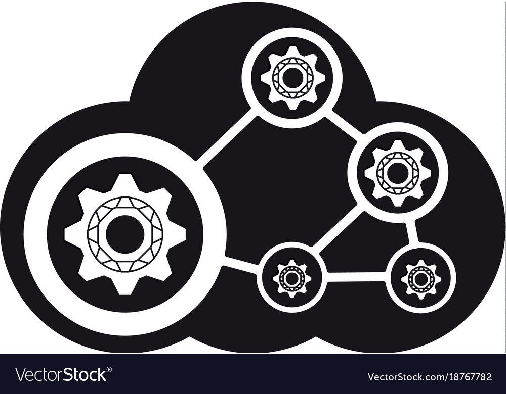 Cloud storage design concept Royalty Free Vector Image