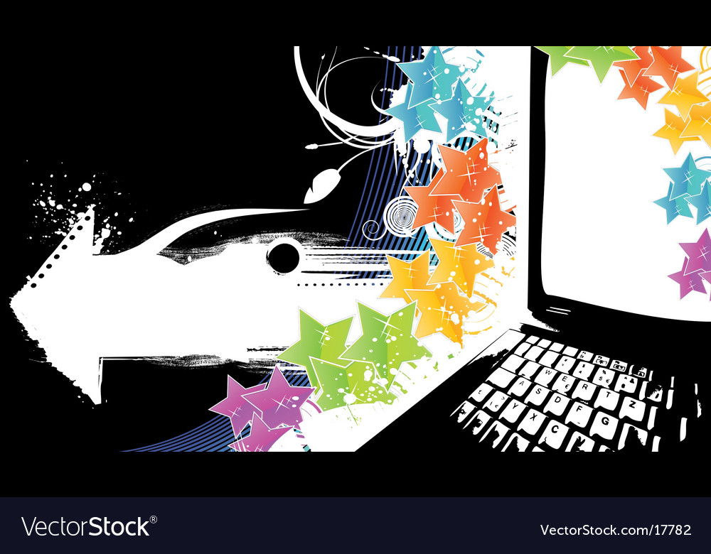 Monitor frame Royalty Free Vector Image - VectorStock