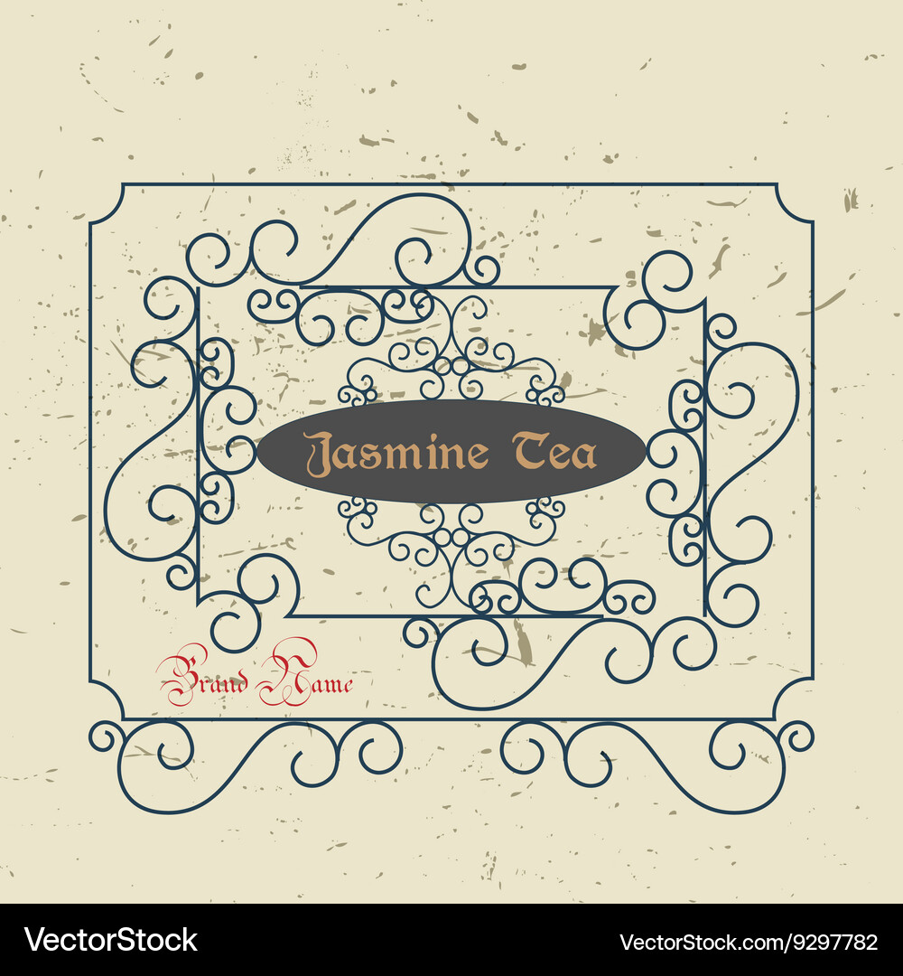 Victorian Card Template Ornate Vintage Cards. Colorful Floral Decor In