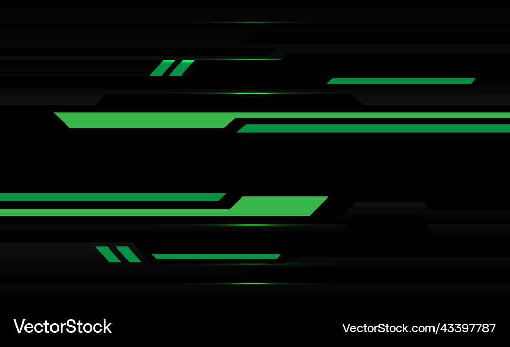 Abstract green grey black metallic cyber Vector Image
