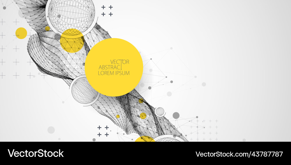 Abstract scientific and technical background Vector Image