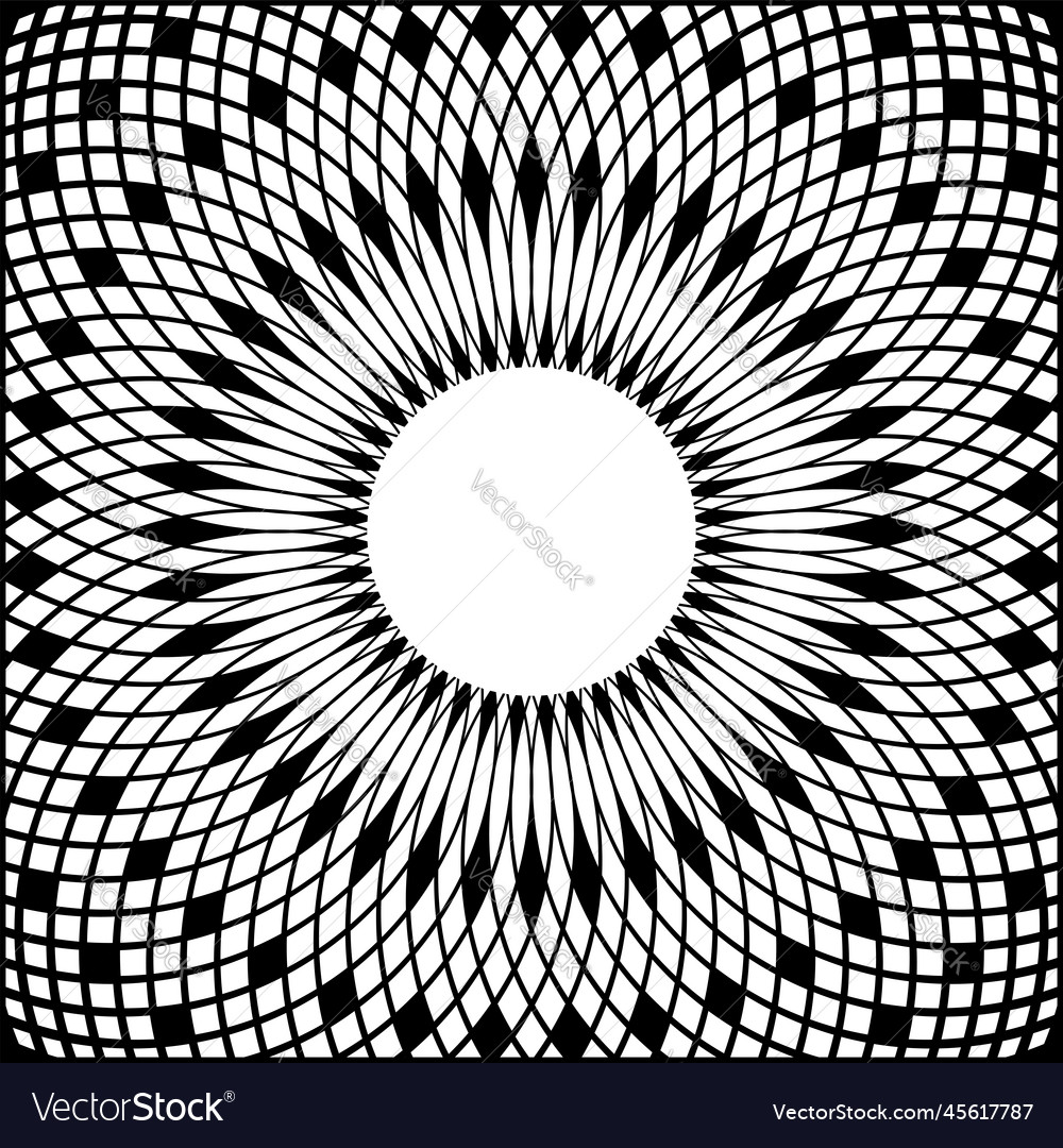 Decorative radial pattern Royalty Free Vector Image