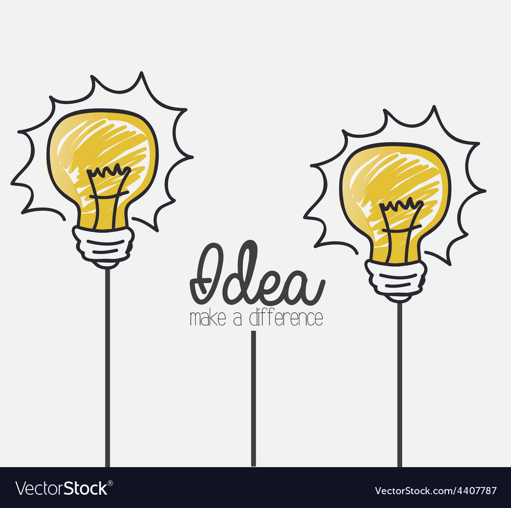 Idea design Royalty Free Vector Image - VectorStock