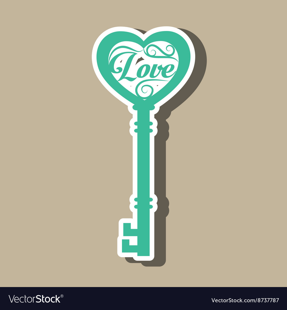 Key isolated design Royalty Free Vector Image - VectorStock