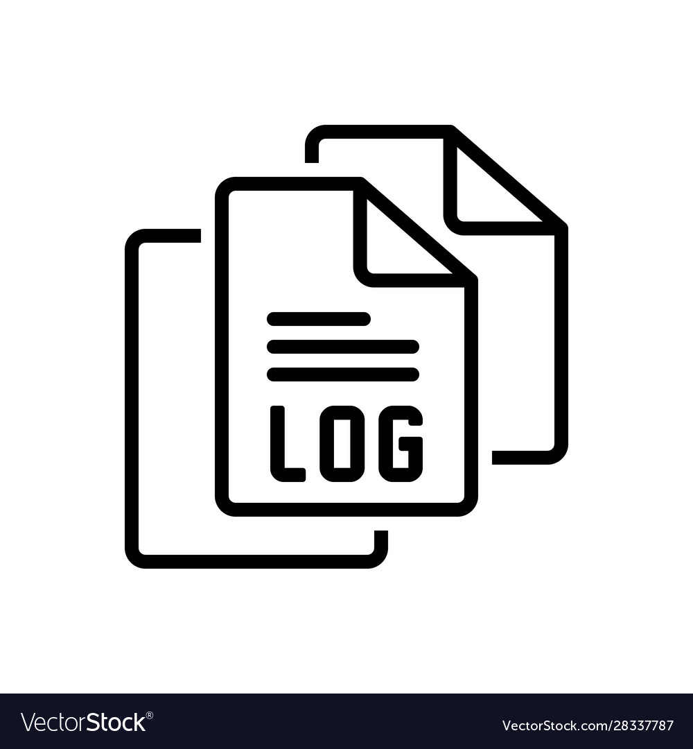 Logfile Royalty Free Vector Image - VectorStock