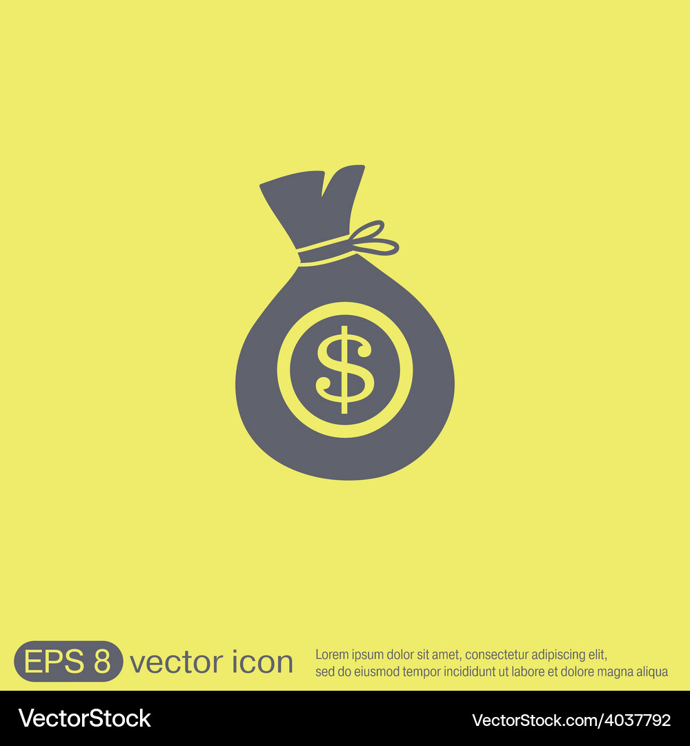 Bag of money Royalty Free Vector Image - VectorStock