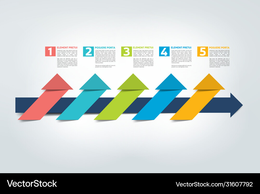 Infographic timeline report template chart scheme Vector Image