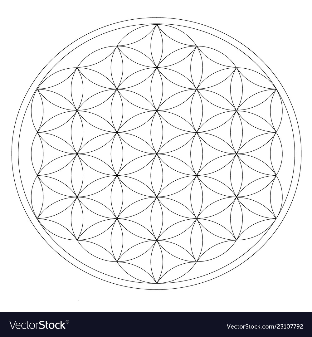 Metatron cube grid for wiccan crystal meditation Vector Image Metatron cube grid for wiccan crystal meditation Vector Image