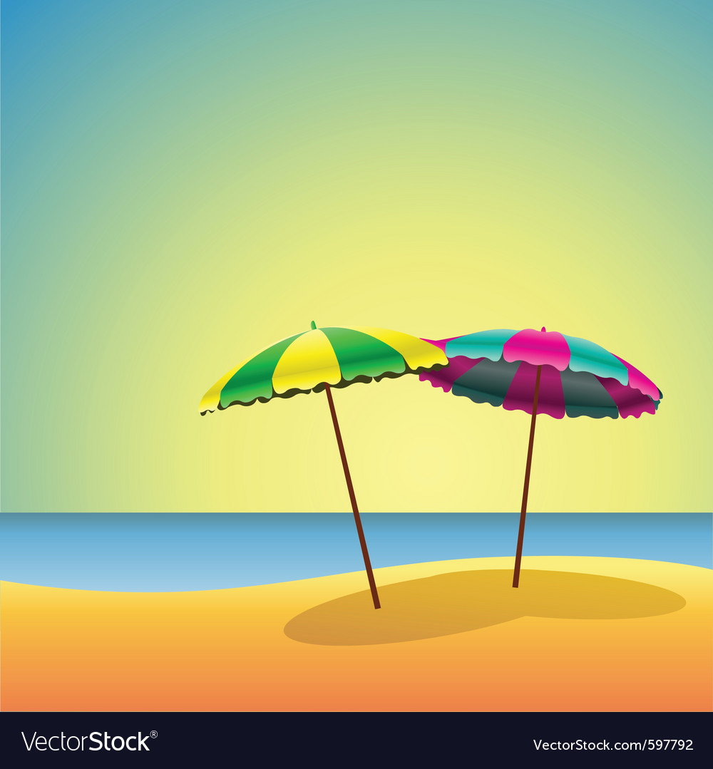 Sandy beaches Royalty Free Vector Image - VectorStock