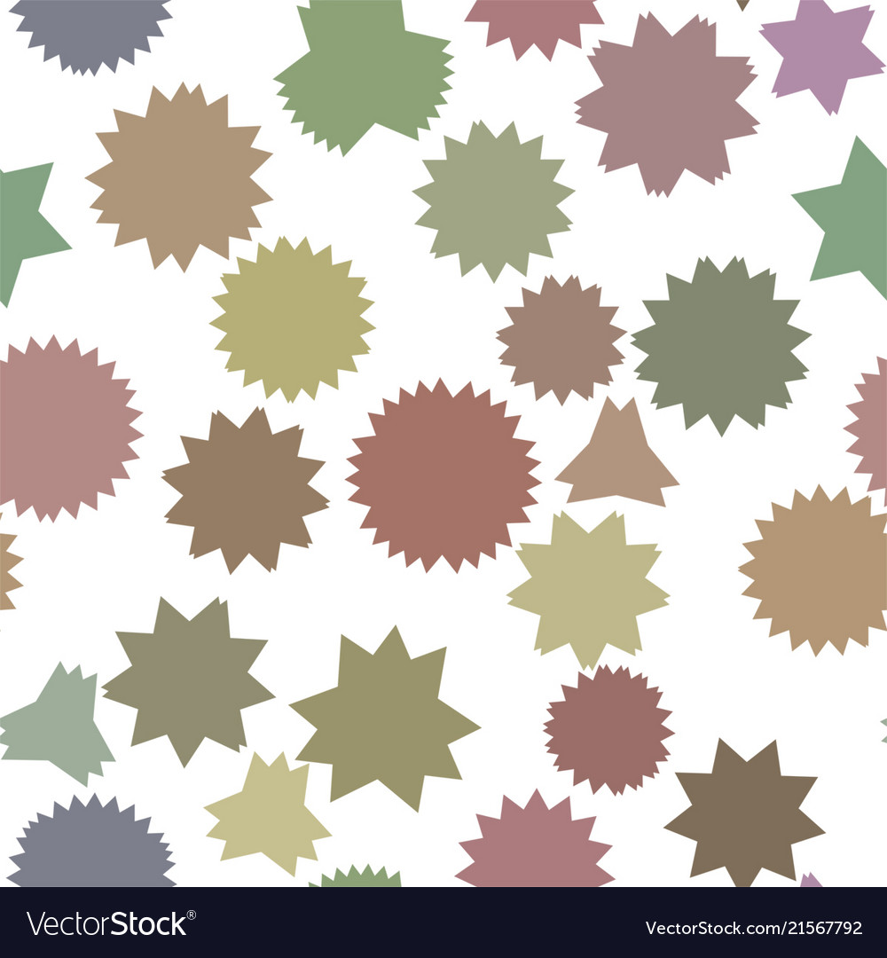 Seamless color abstract star geometric pattern Vector Image