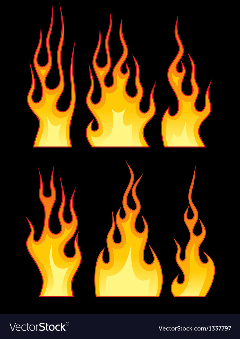 Flame Royalty Free Vector Image - VectorStock