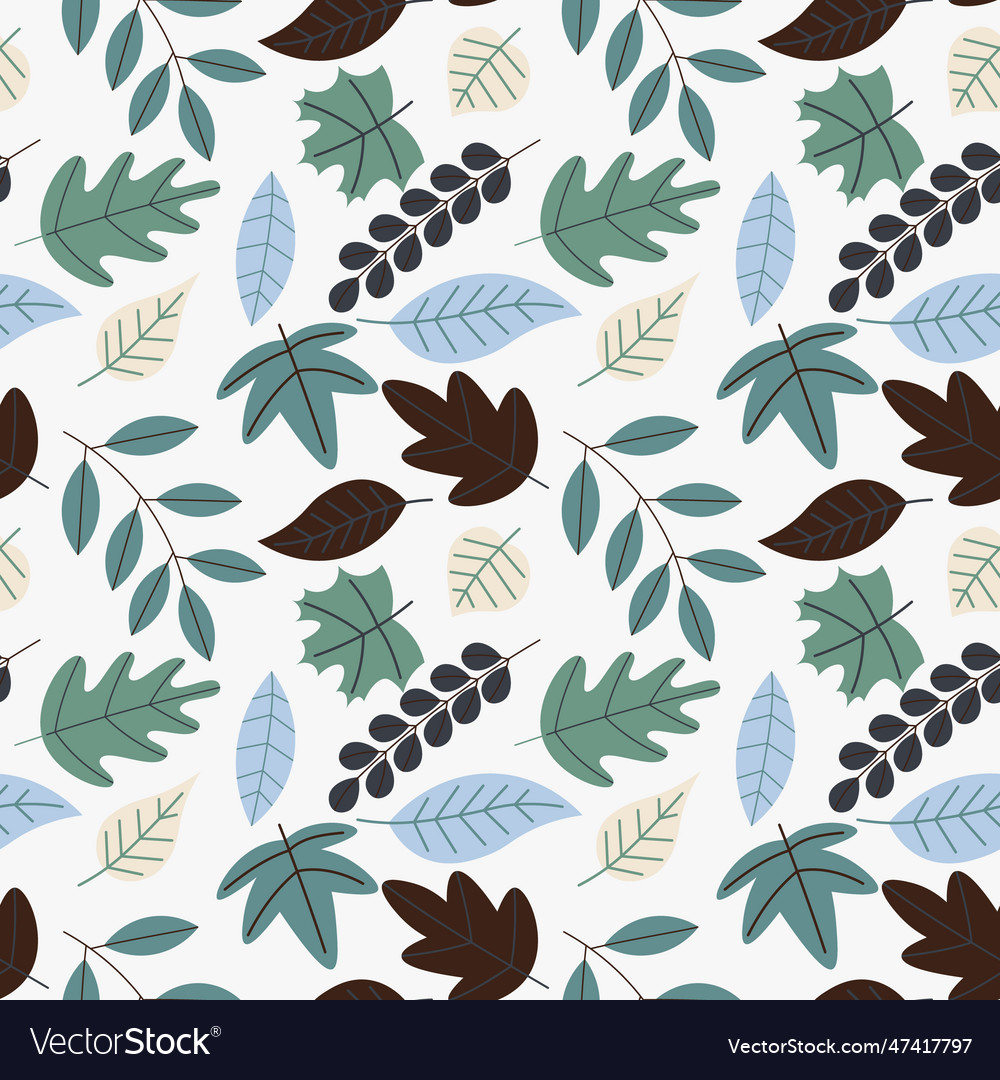 Floral shape seamless pattern Royalty Free Vector Image Floral shape seamless pattern Royalty Free Vector Image