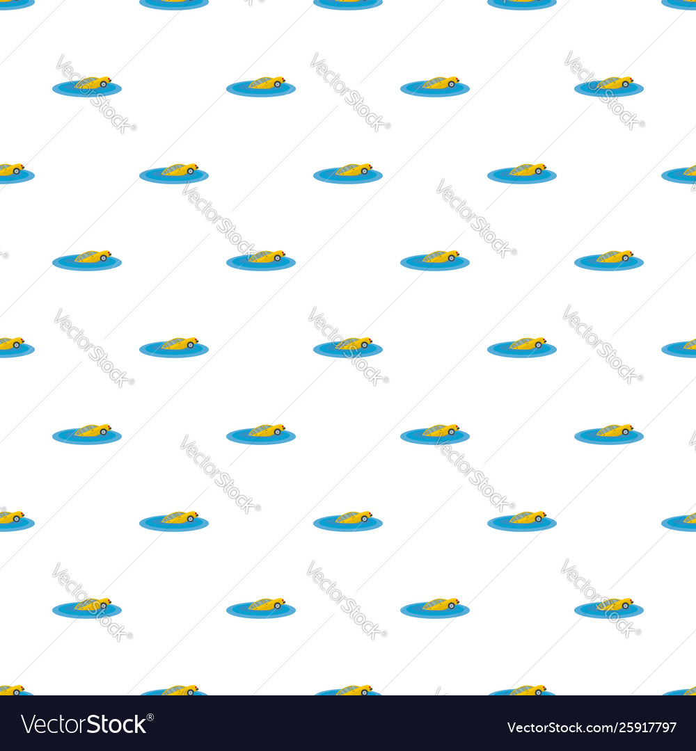Sinking car pattern seamless Royalty Free Vector Image