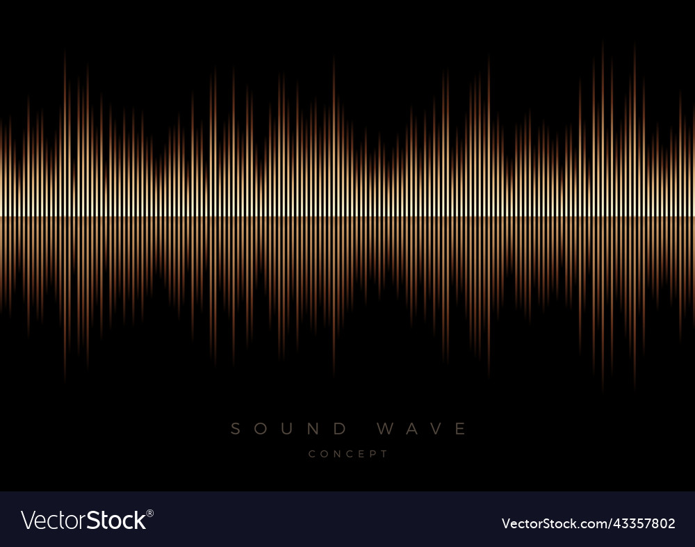 Abstract sound wave equalizer Royalty Free Vector Image