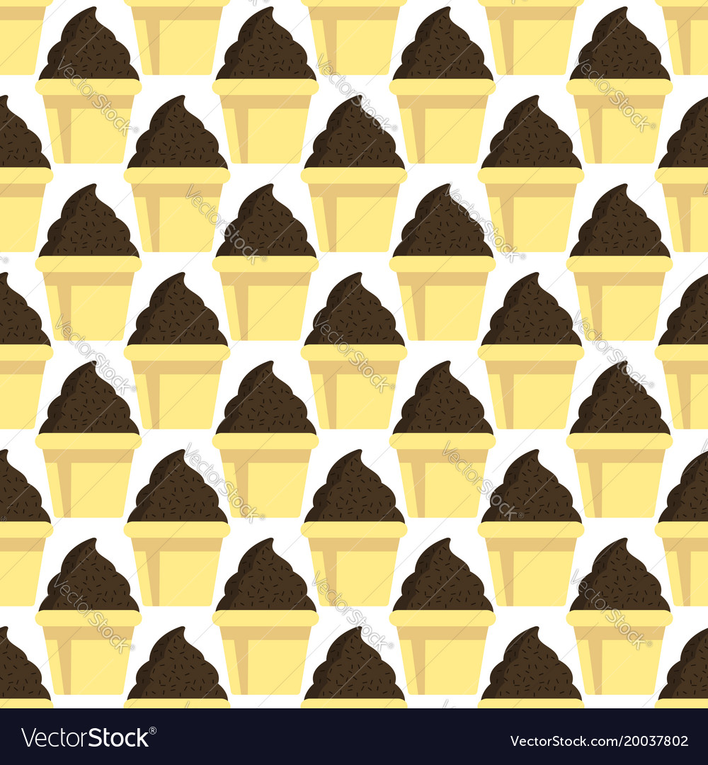 Cream choco cake seamless pattern Royalty Free Vector Image