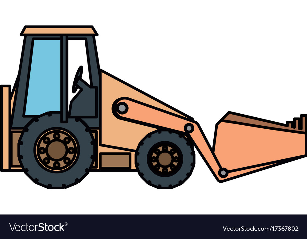 Excavator Royalty Free Vector Image - VectorStock