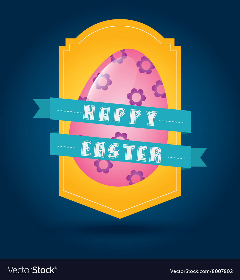 Happy easter design Royalty Free Vector Image - VectorStock