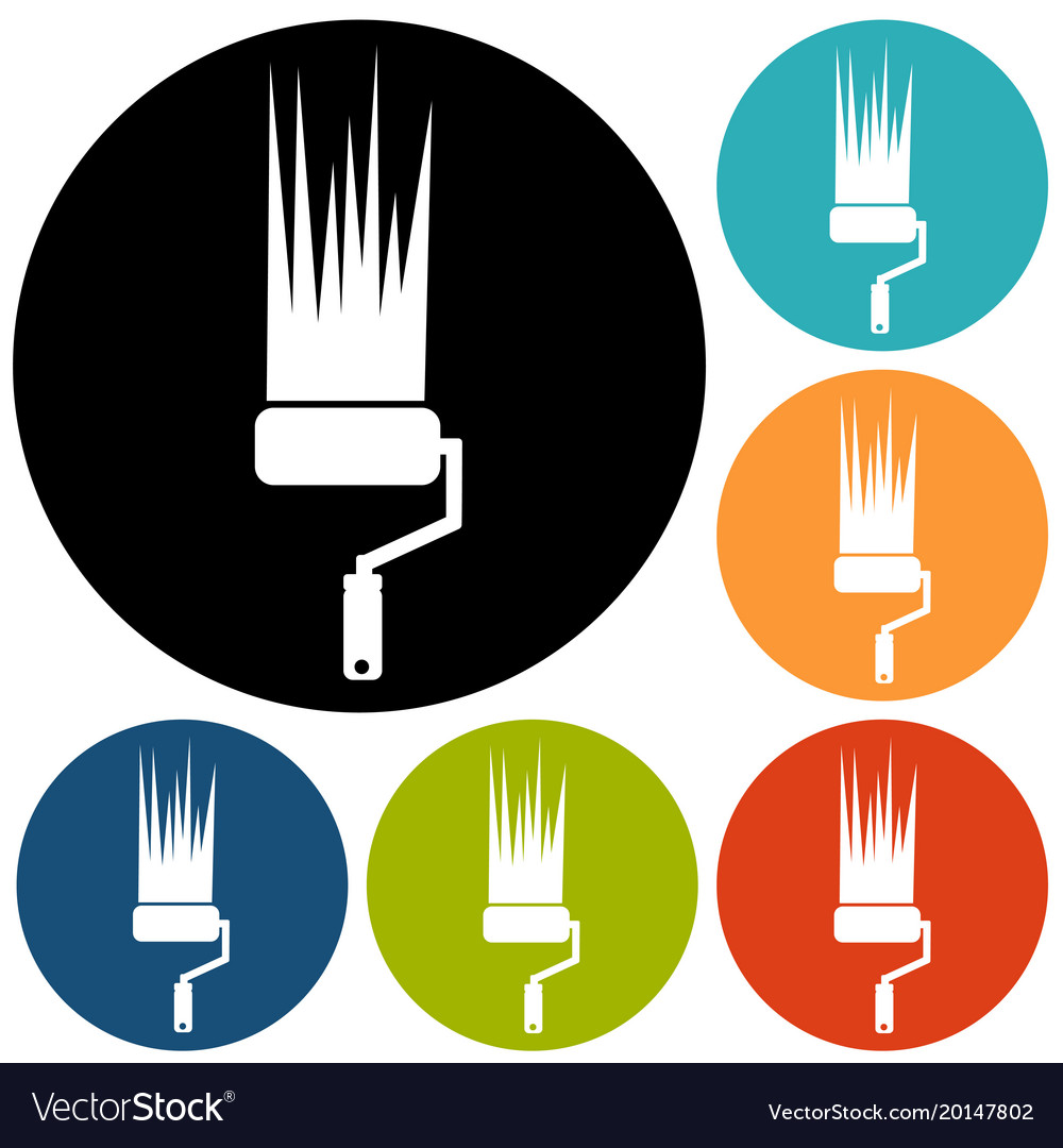 Roller icon Royalty Free Vector Image - VectorStock