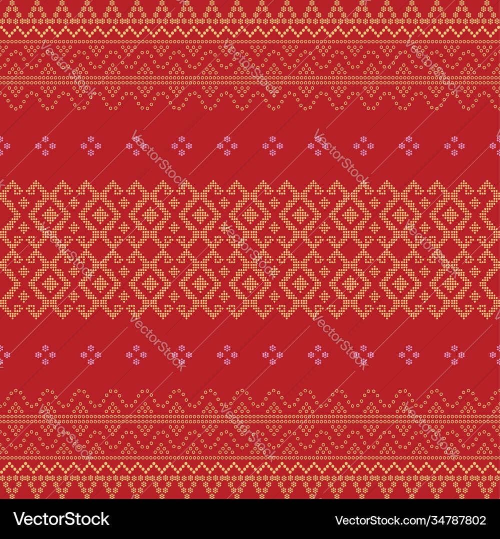 Seamless geometric background motif ulos batak Vector Image