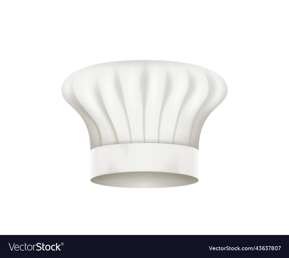Chef hat white toque chief cap uniform Royalty Free Vector