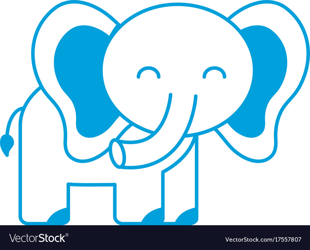 Cute elephant icon Royalty Free Vector Image - VectorStock