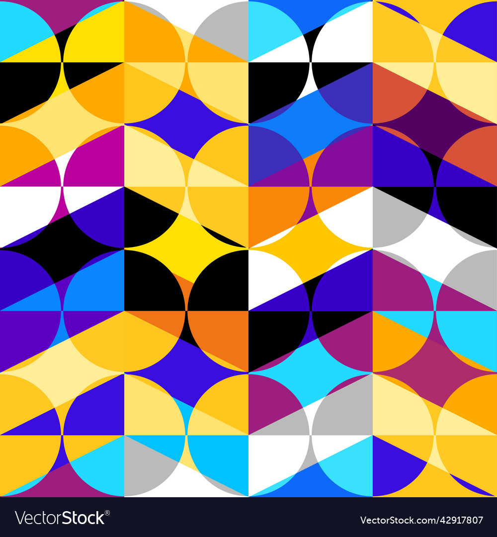 Geometric abstract pattern intersection style Vector Image