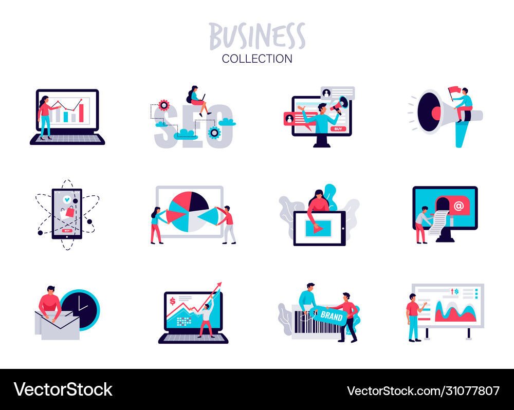 Variety digital media icons Royalty Free Vector Image