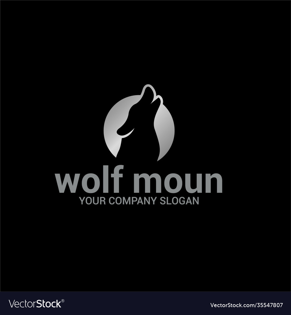 Wolf moon Royalty Free Vector Image - VectorStock