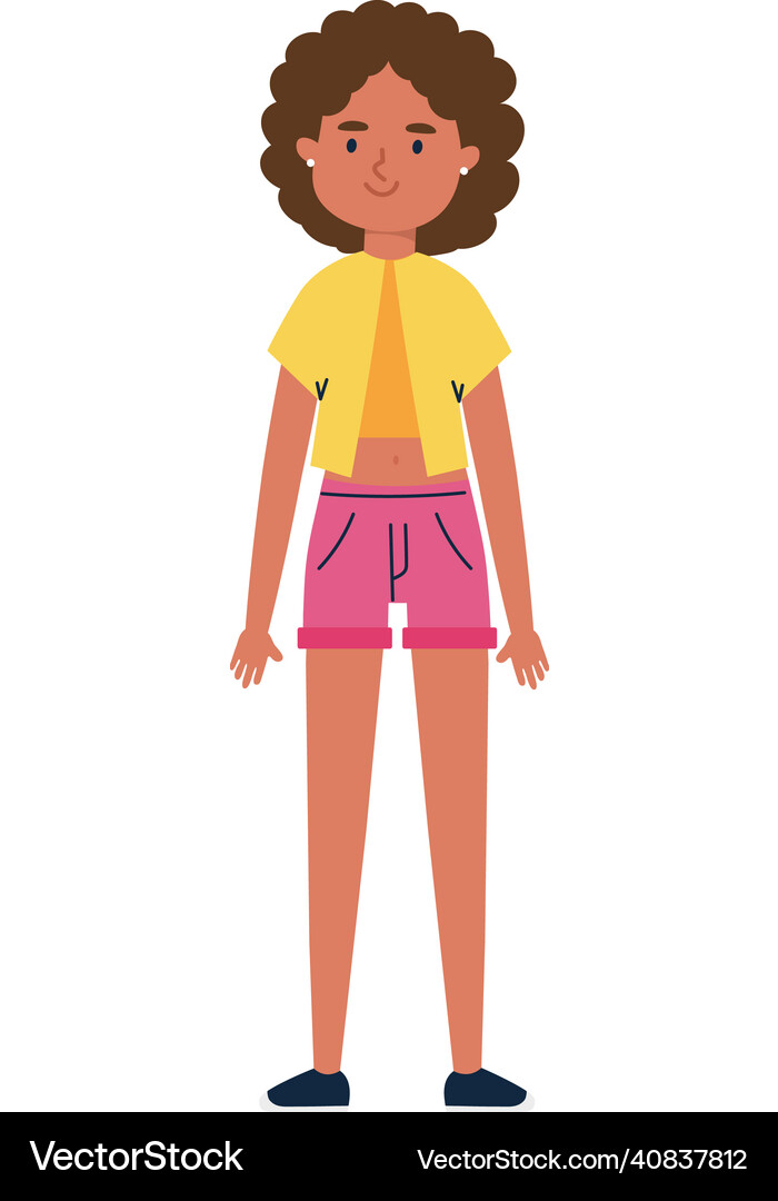 Happy girl design Royalty Free Vector Image - VectorStock