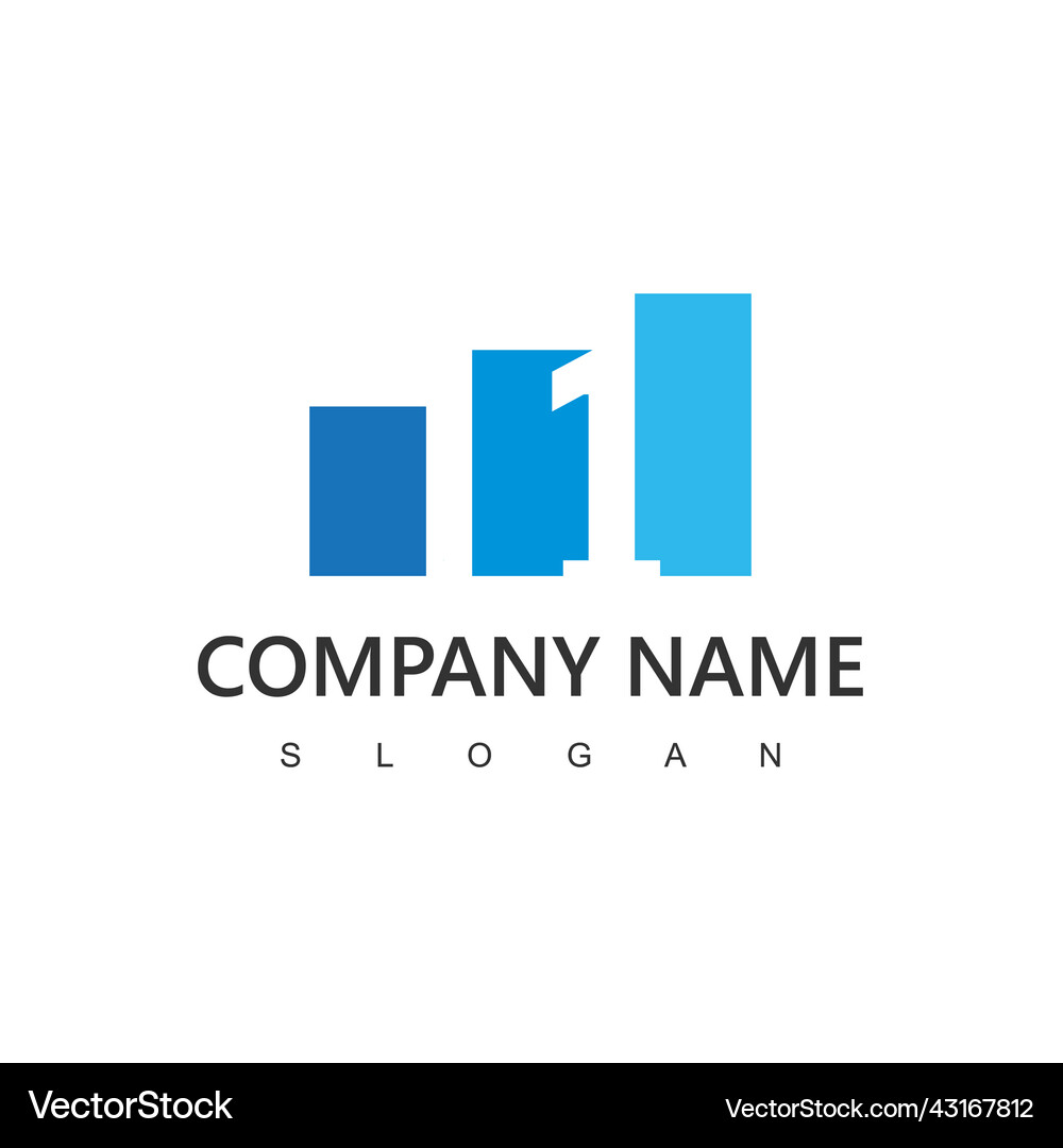 Number one negative space logo with business Vector Image