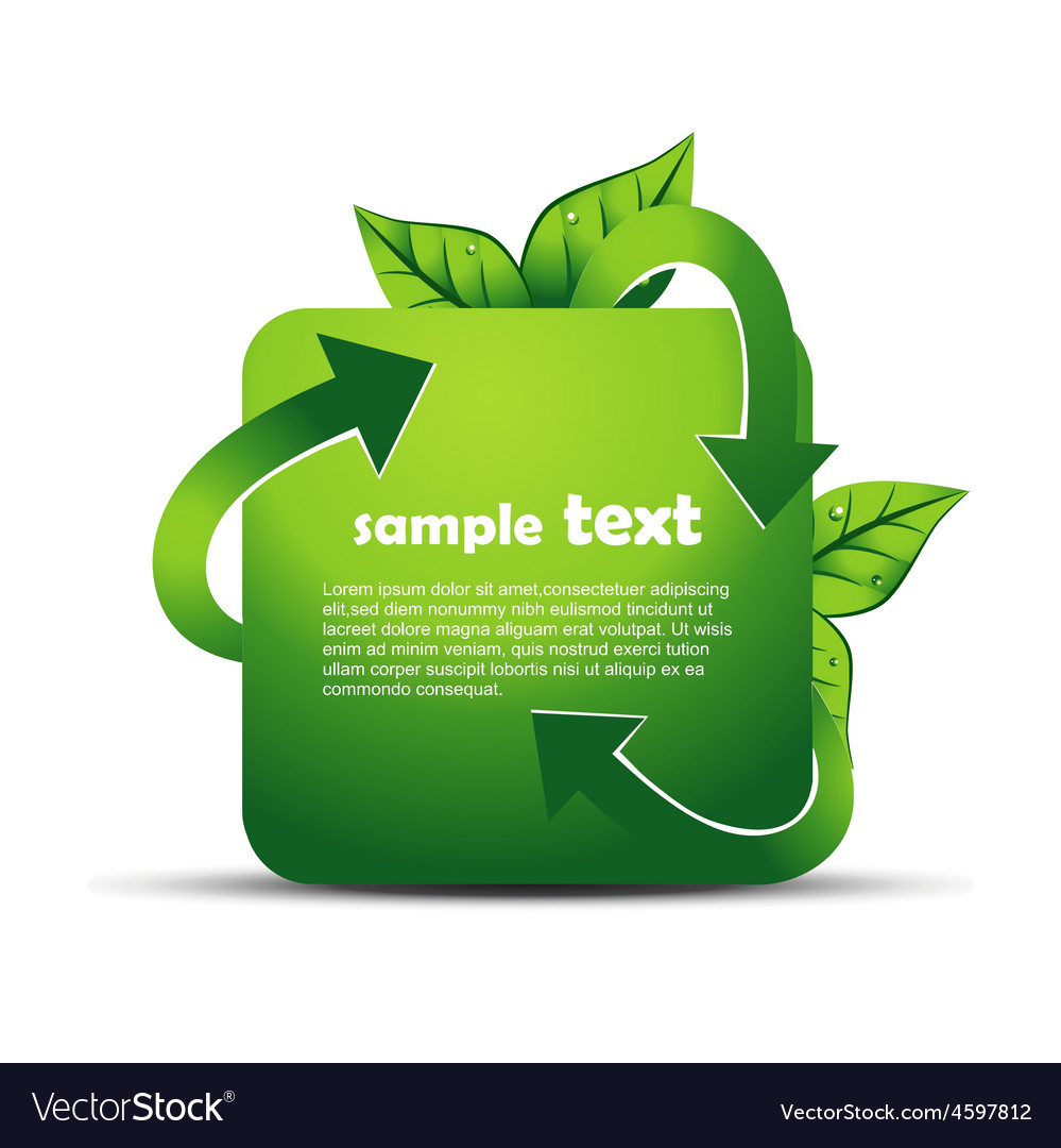 Recycle design Royalty Free Vector Image - VectorStock
