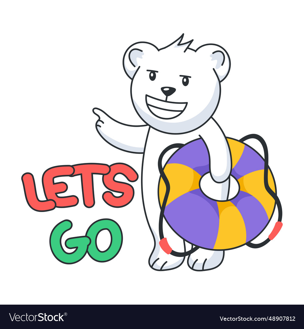 Safety float Royalty Free Vector Image - VectorStock